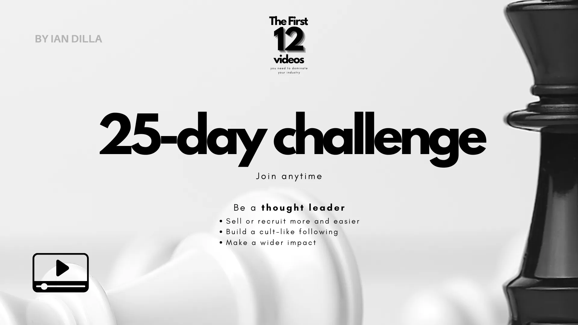 First 12 Videos 25-day Challenge | Self-paced
