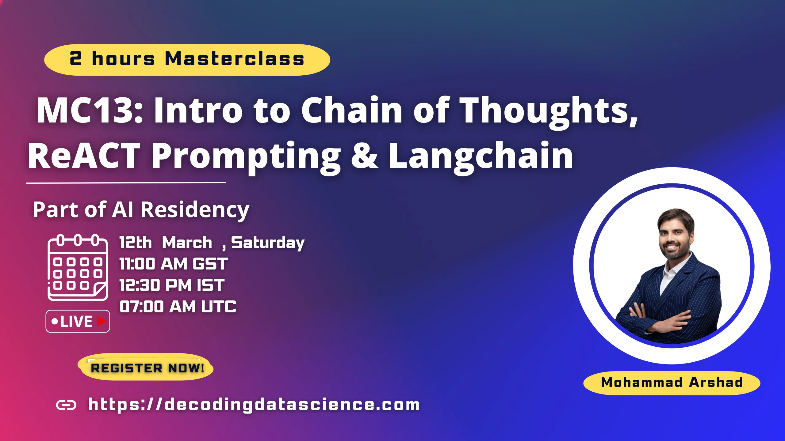 MC13: Intro to Chain of Thoughts and ReACT Prompting