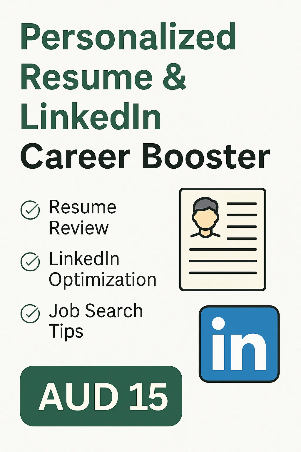 Personalized Resume + LinkedIn Optimization Pack (plus optional Skillcef Endorsement on LinkedIn)