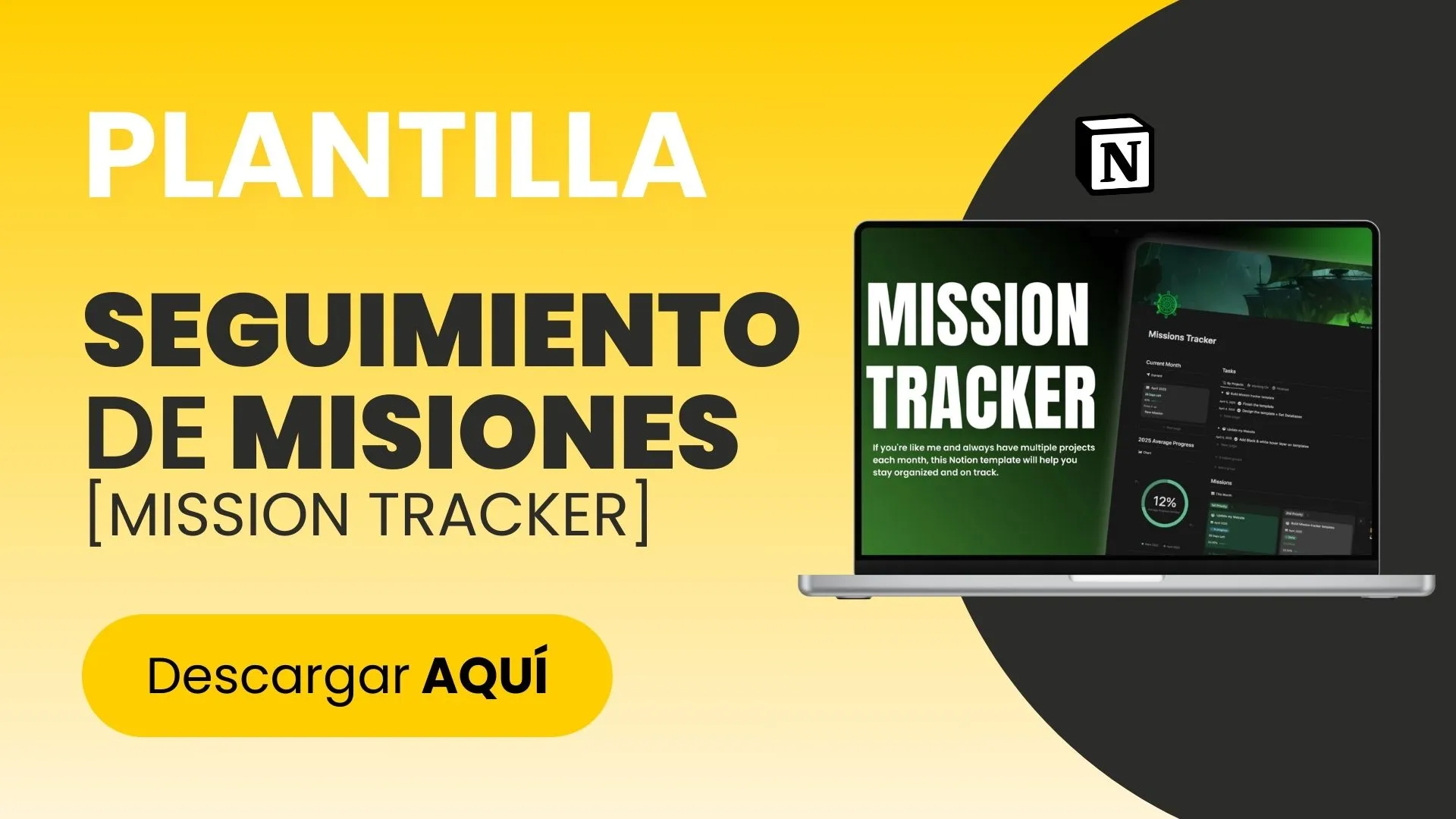 Plantilla | Seguimiento de Misiones | Mission Tracker