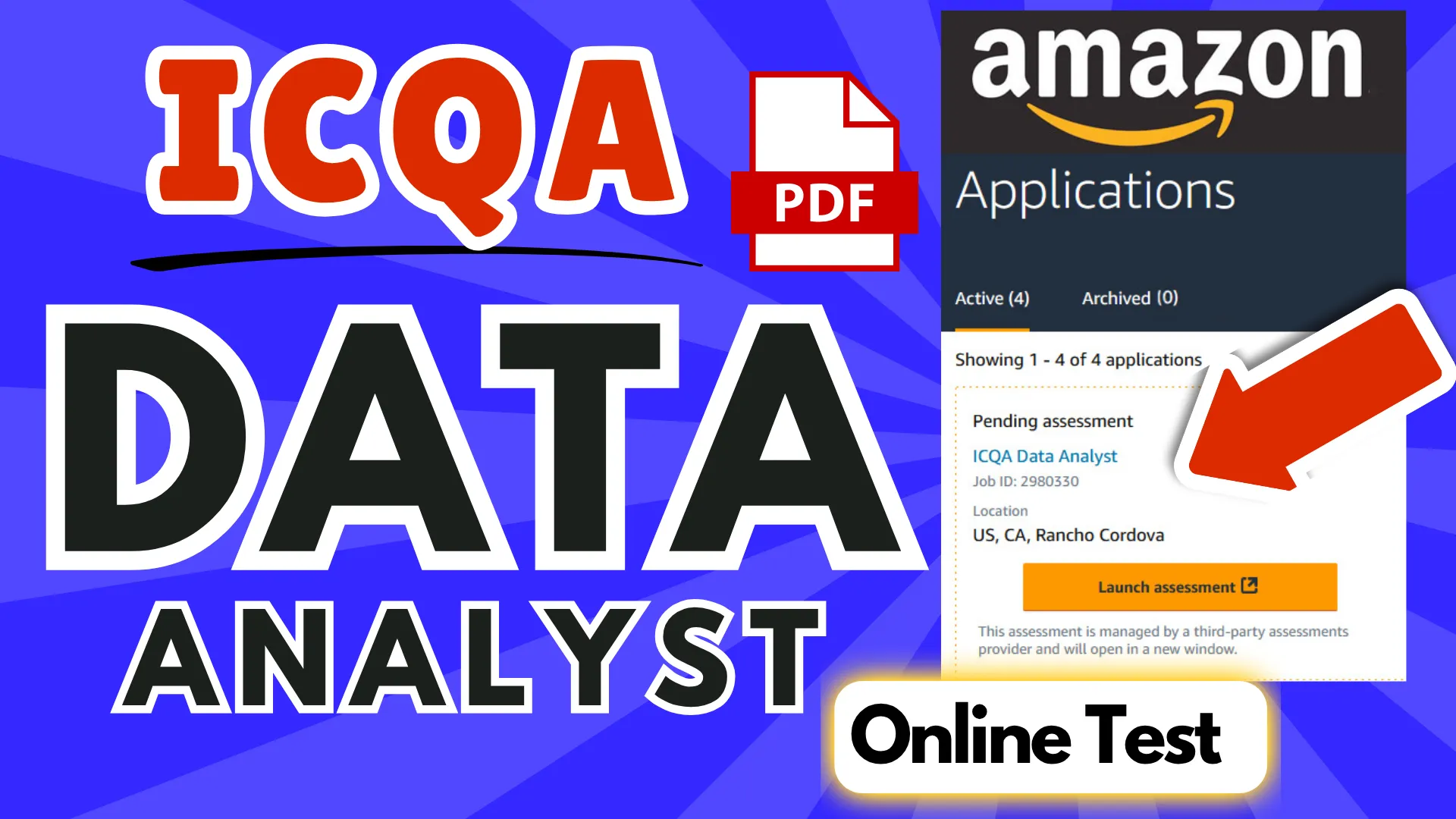 ICQA Data Analyst Amazon Assessment Test Answers 2025