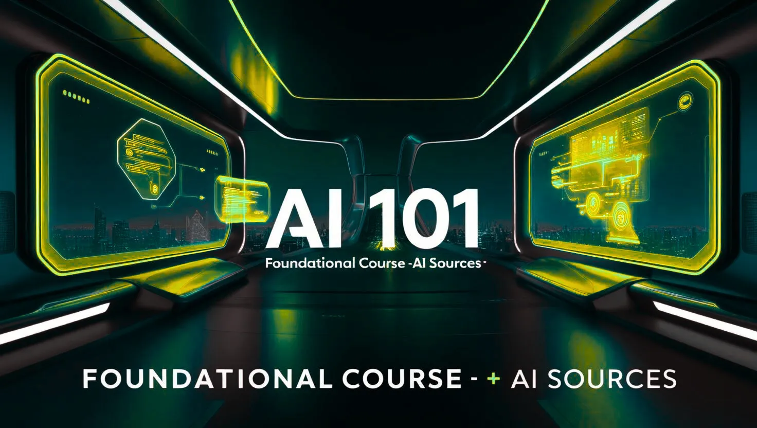 AI 101 - Foundation course + List of AI sources