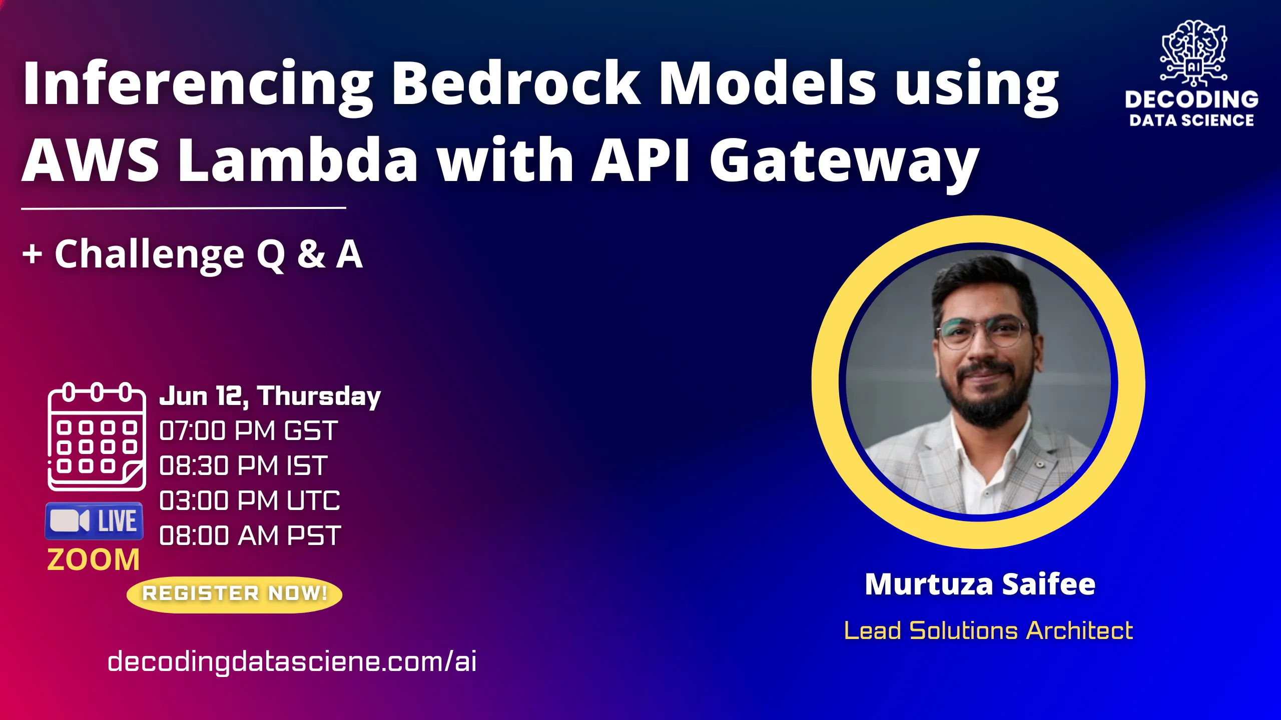 Inferencing Bedrock Models using AWS Lambda with API Gateway