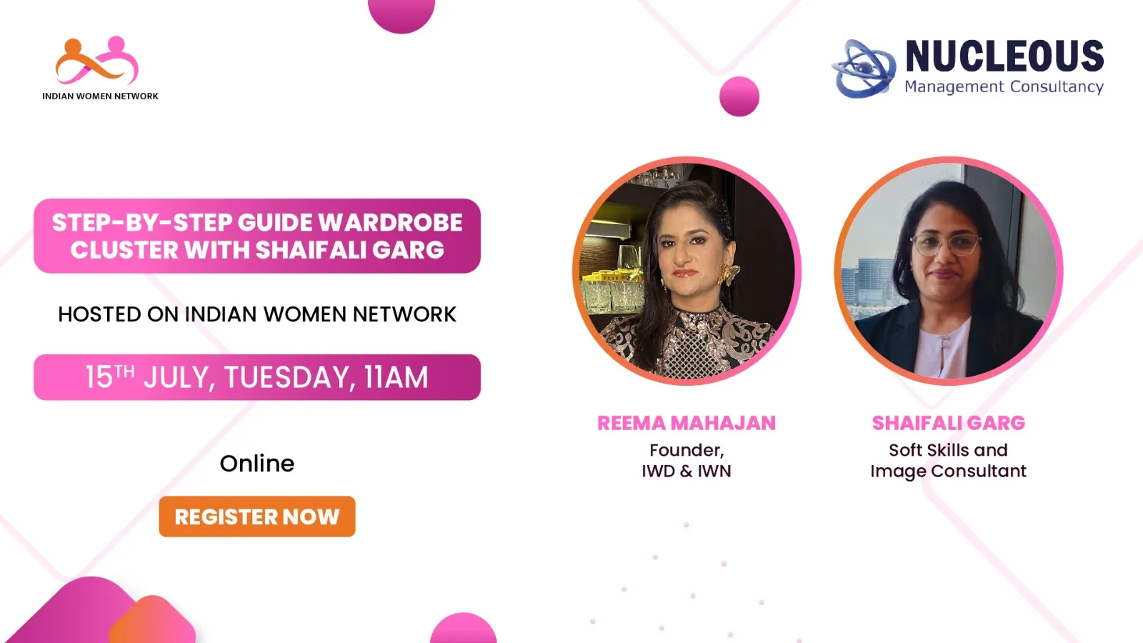 Event #77: Step-by-step guide wardrobe cluster with Shaifali Garg