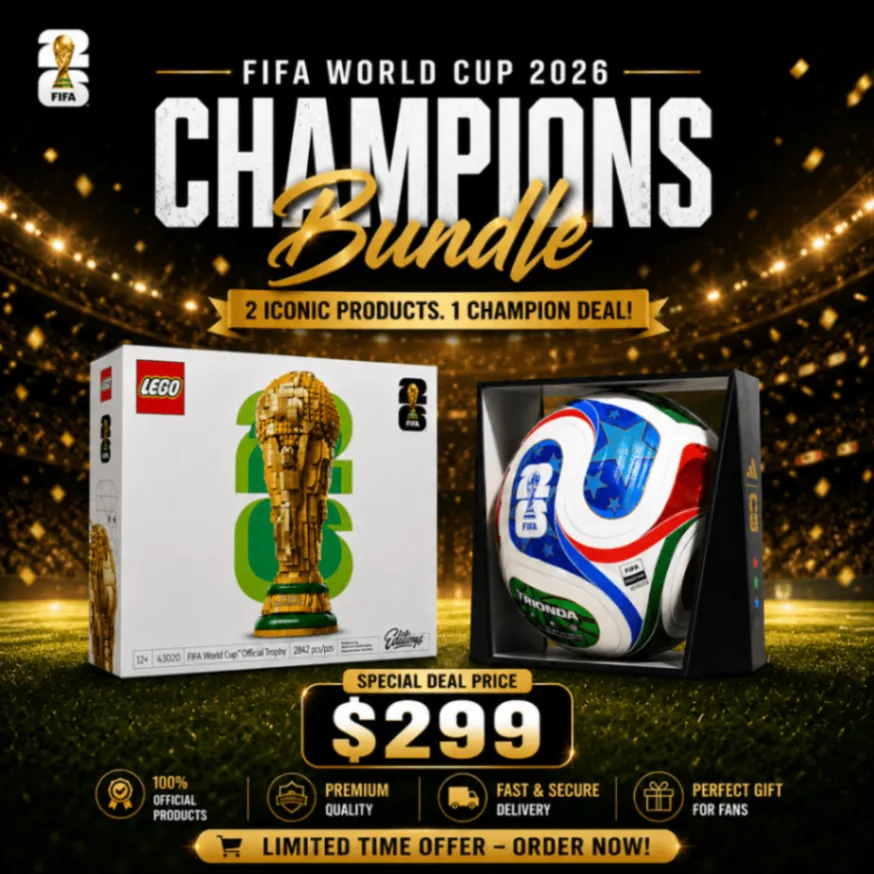 FIFA World Cup 2026 – Champions Bundle Trophy + Football Collecter Gift ...