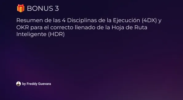 Ebook bonus 3: Resumen de las 4 Disciplinas de la Ejecucion (4DX) y OKR