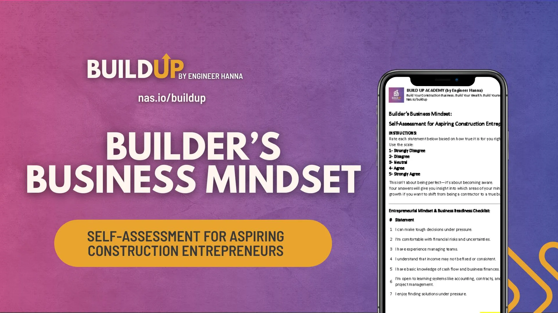 Builder’s Business Mindset: Self-Assessment for Aspiring Construction ...