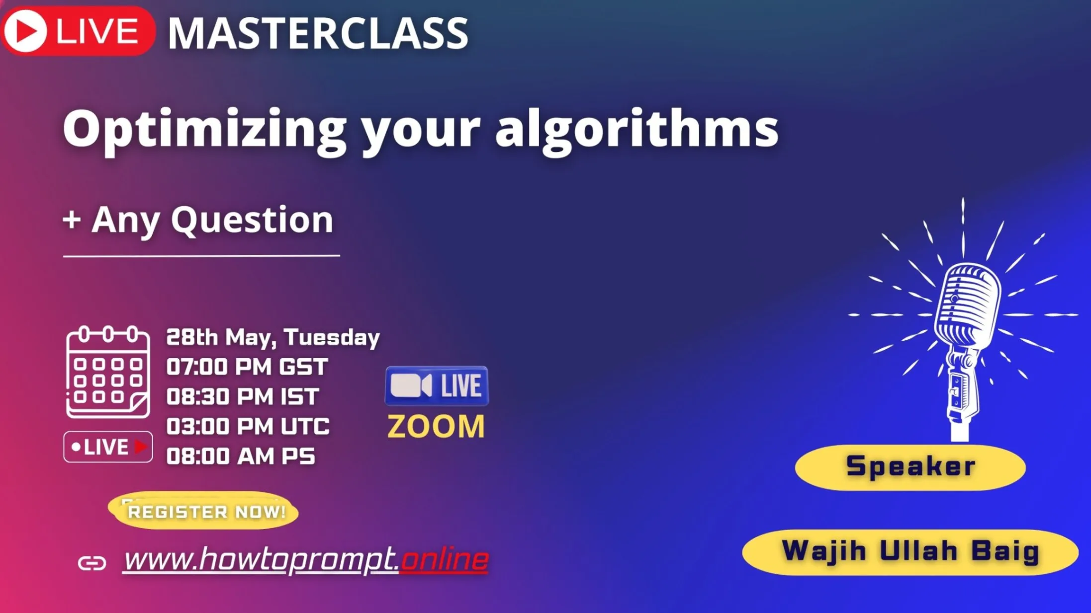 Optimizing your AI Algorithms Optimizing your AI Algorithms