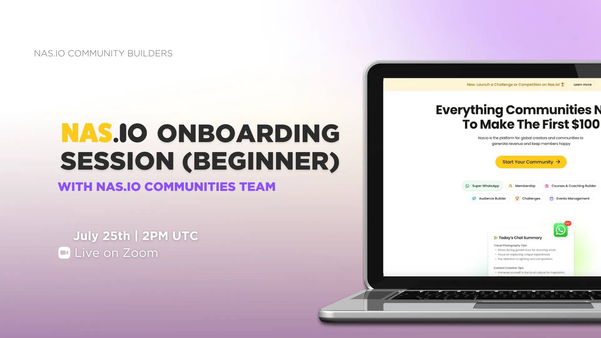 Nas.io Onboarding Session (Beginner)