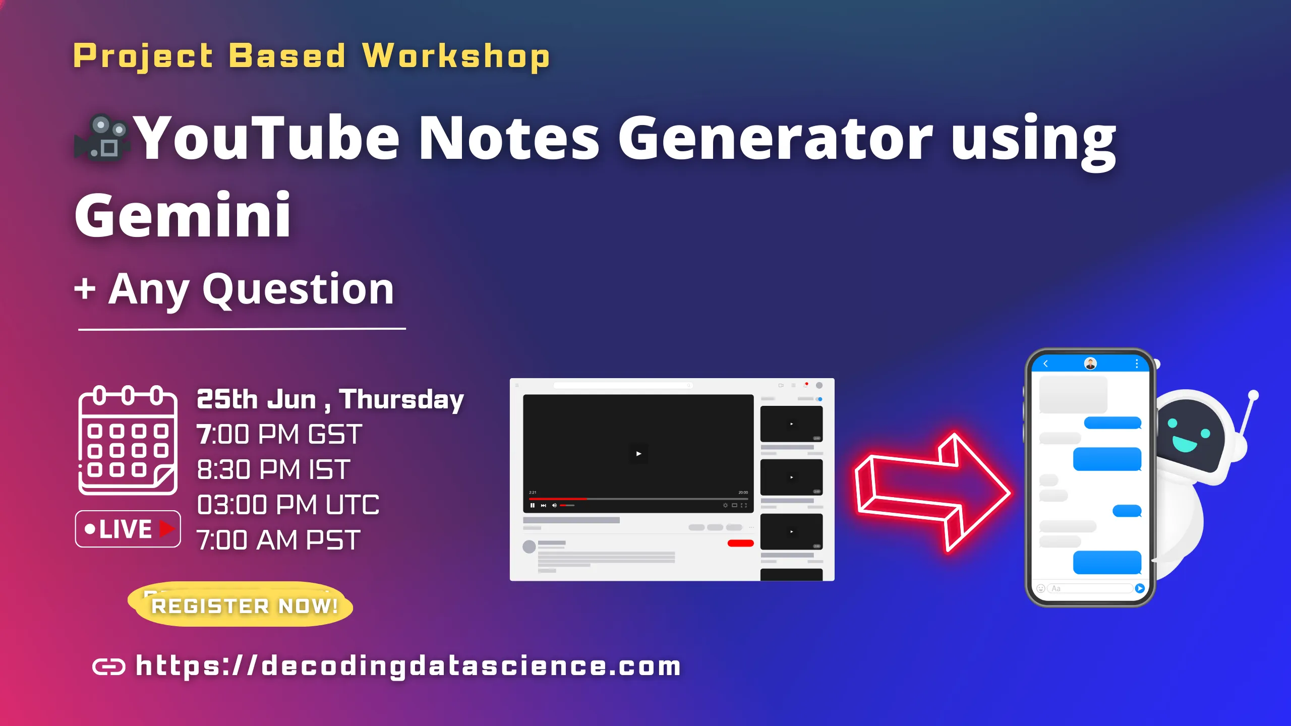 🎥YouTube Notes Generator using Gemini