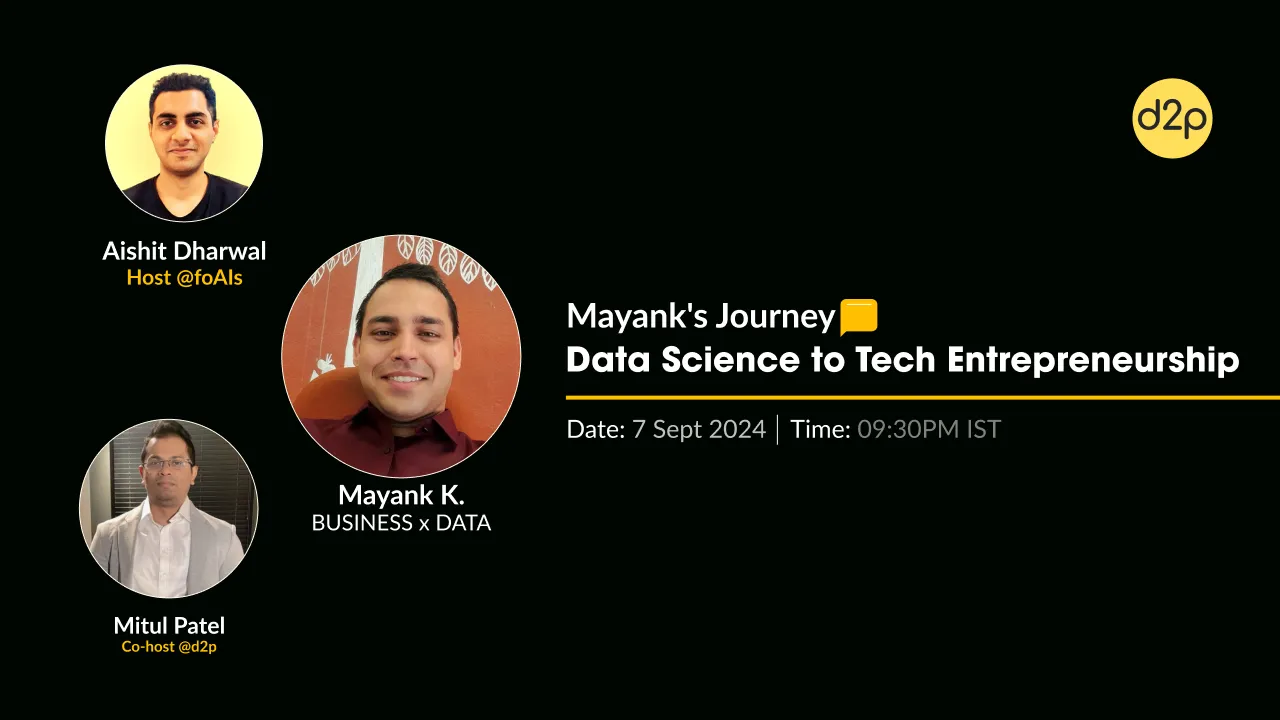 Live Podcast with Mayank Kumar