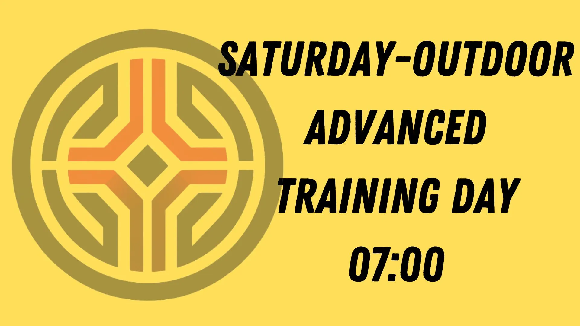 Saturday Advanced Training for Members - Beginners welcome!