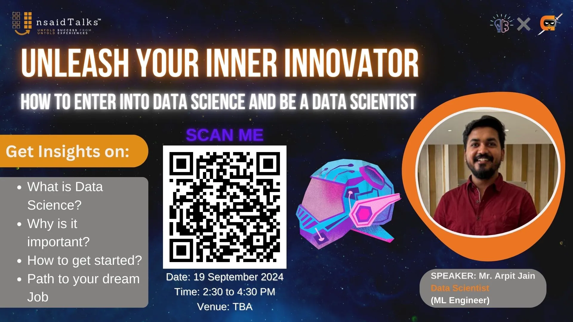 How to enter into Data Science and be a data scientist| UnsaidTalks X TMCN - Amity Noida