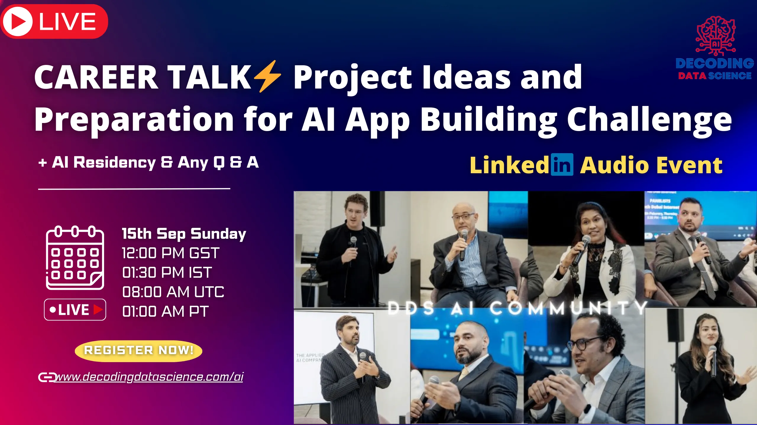 CAREER TALK⚡ Project Ideas and Preparation for AI App Building Challenge