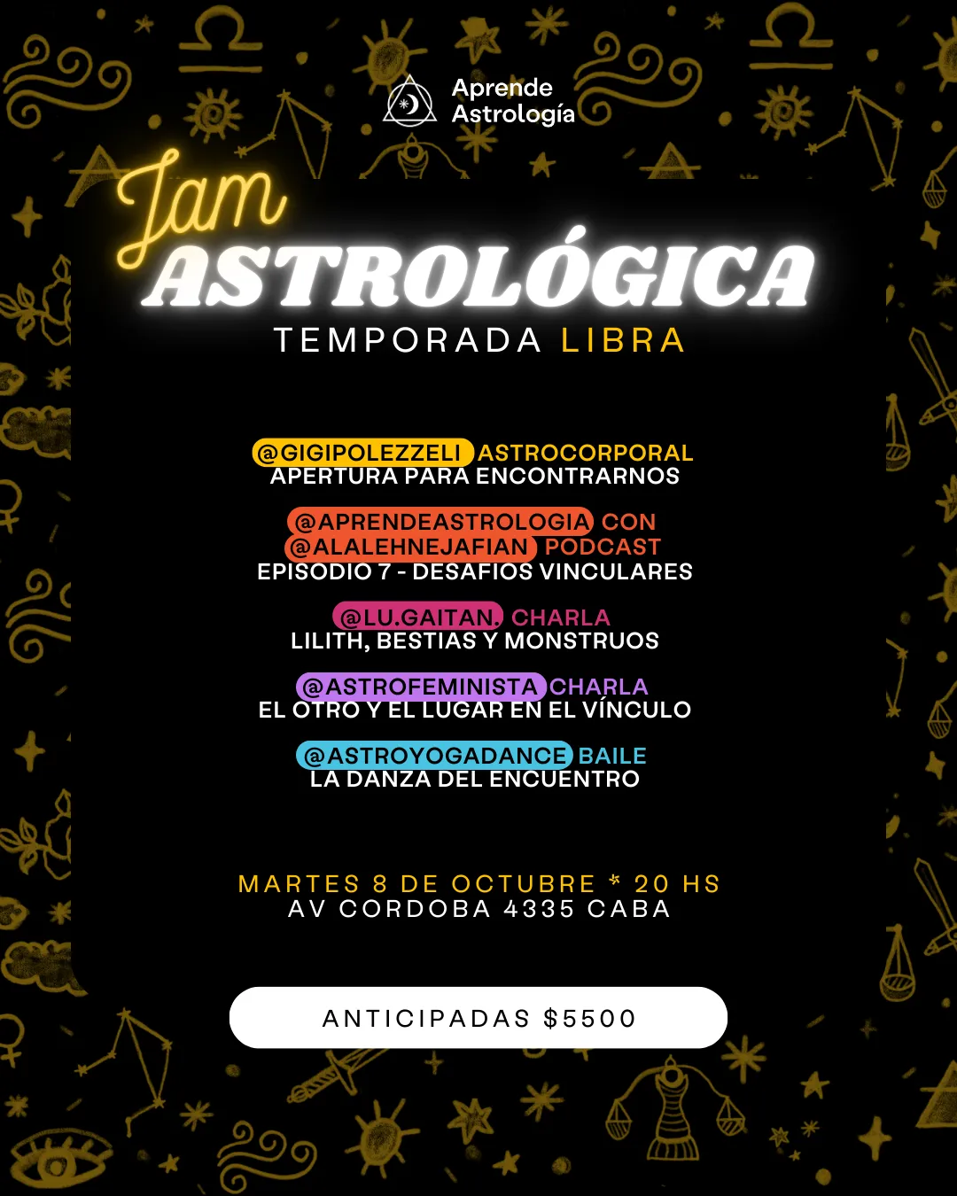 Jam Astrológica - Temporada Libra