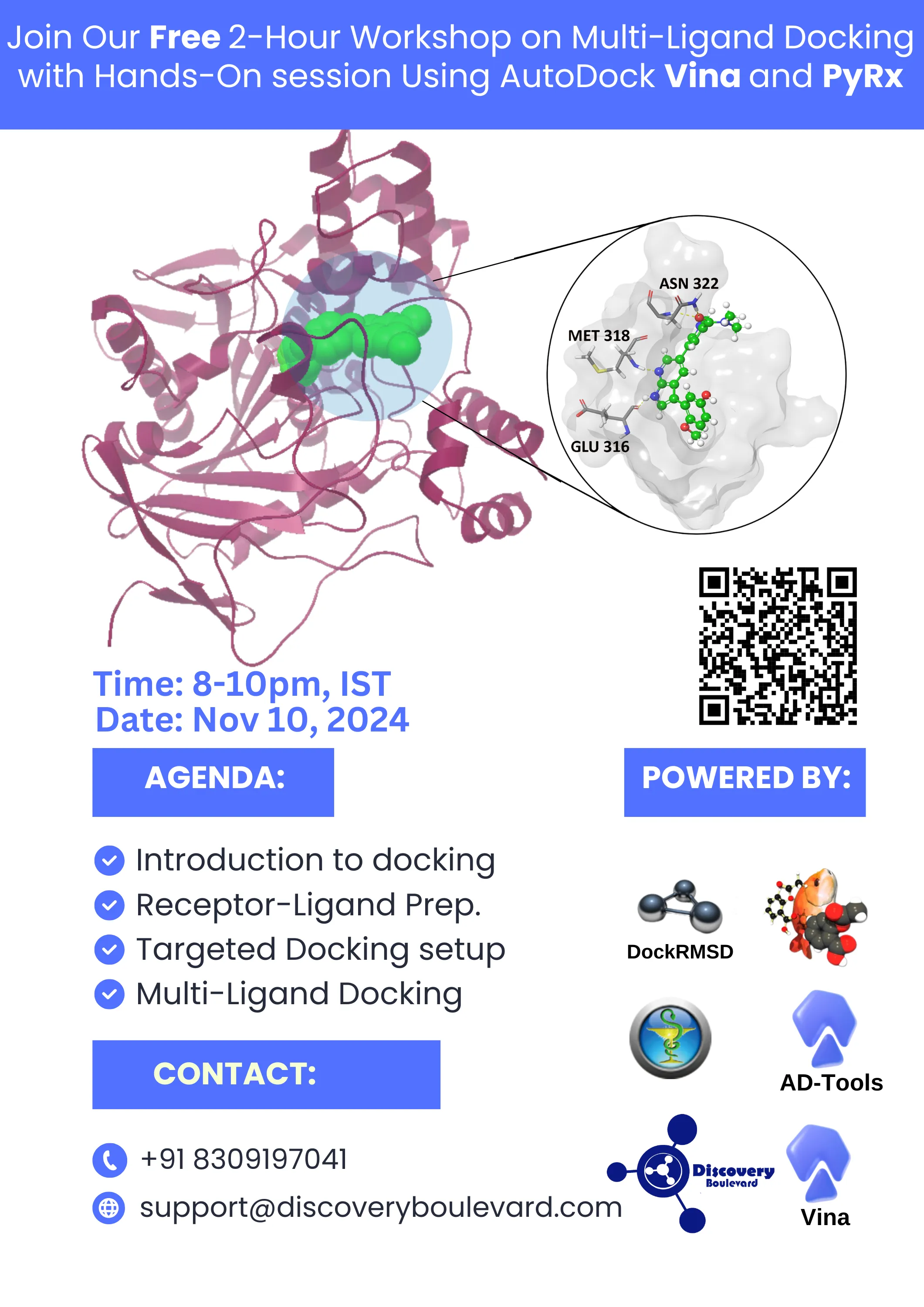 2-Hour Hands-On Multi-Ligand Docking with AutoDock Vina and PyRx