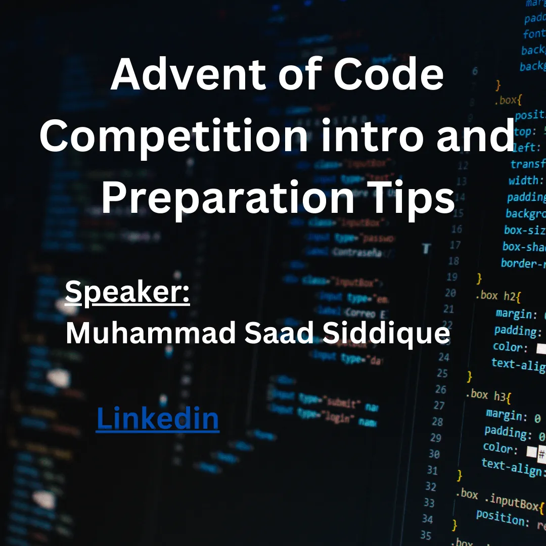Advent of Code Competition intro and preparation tip