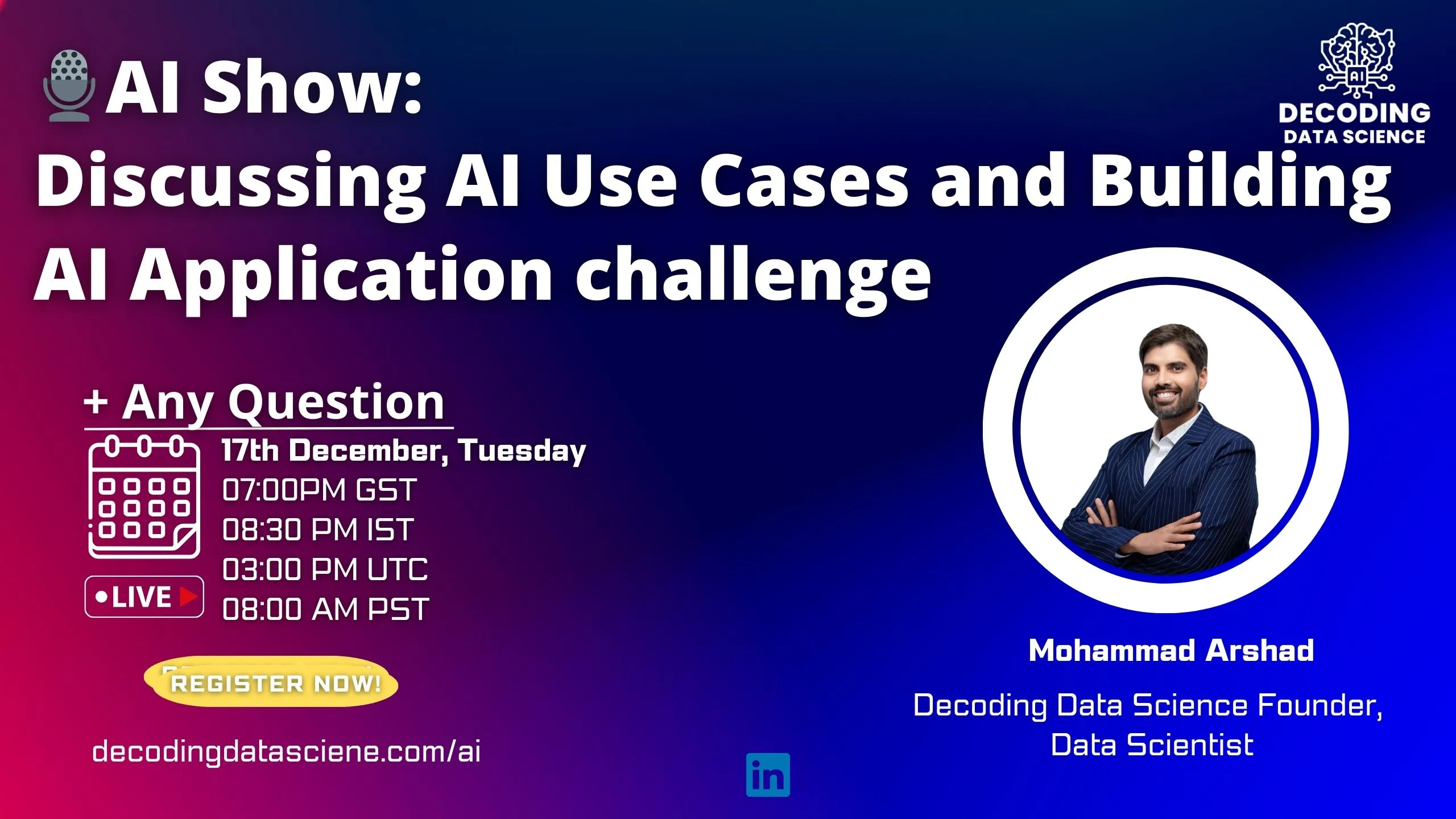 AI Show: Discussing AI Use Cases and Building AI Application challenge