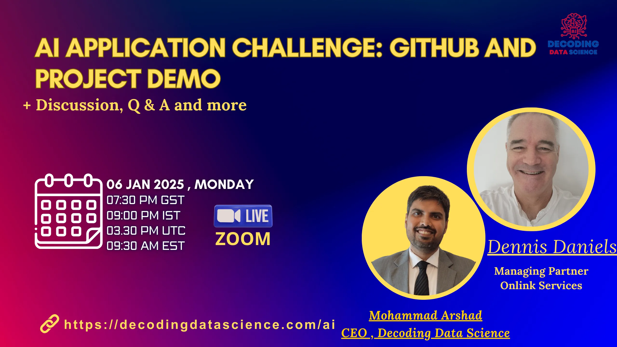 AI Application challenge: Github and project demo