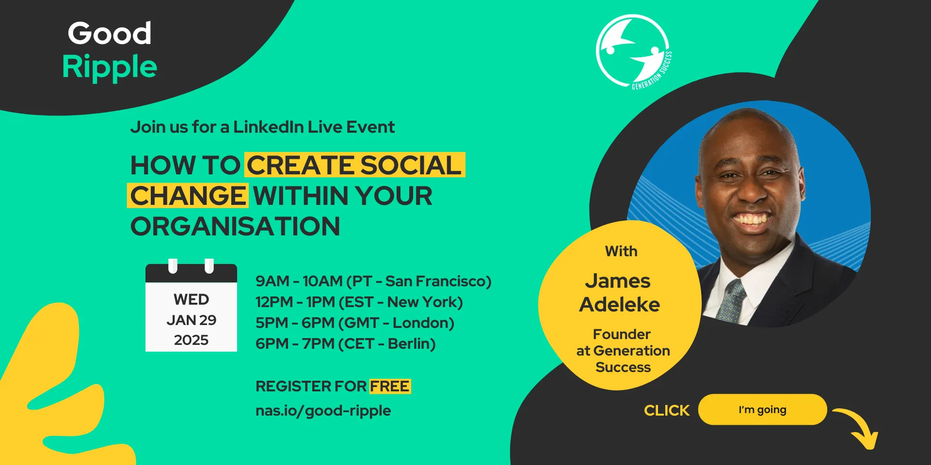 How to create social change within your organisation, with James Adeleke