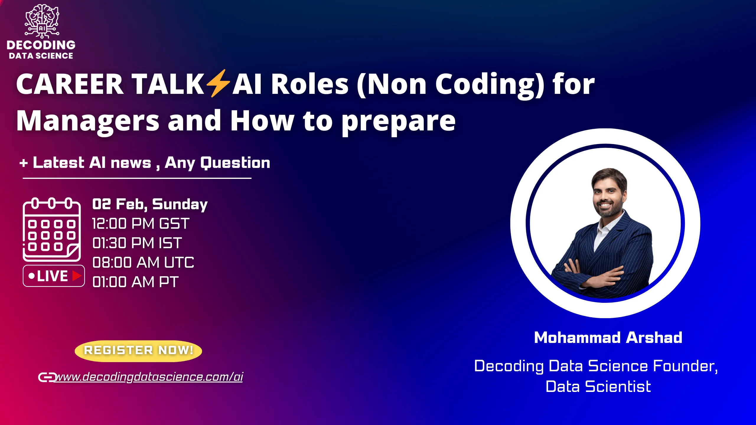 CAREER TALK⚡AI Roles (Non Coding) for Managers and How to prepare