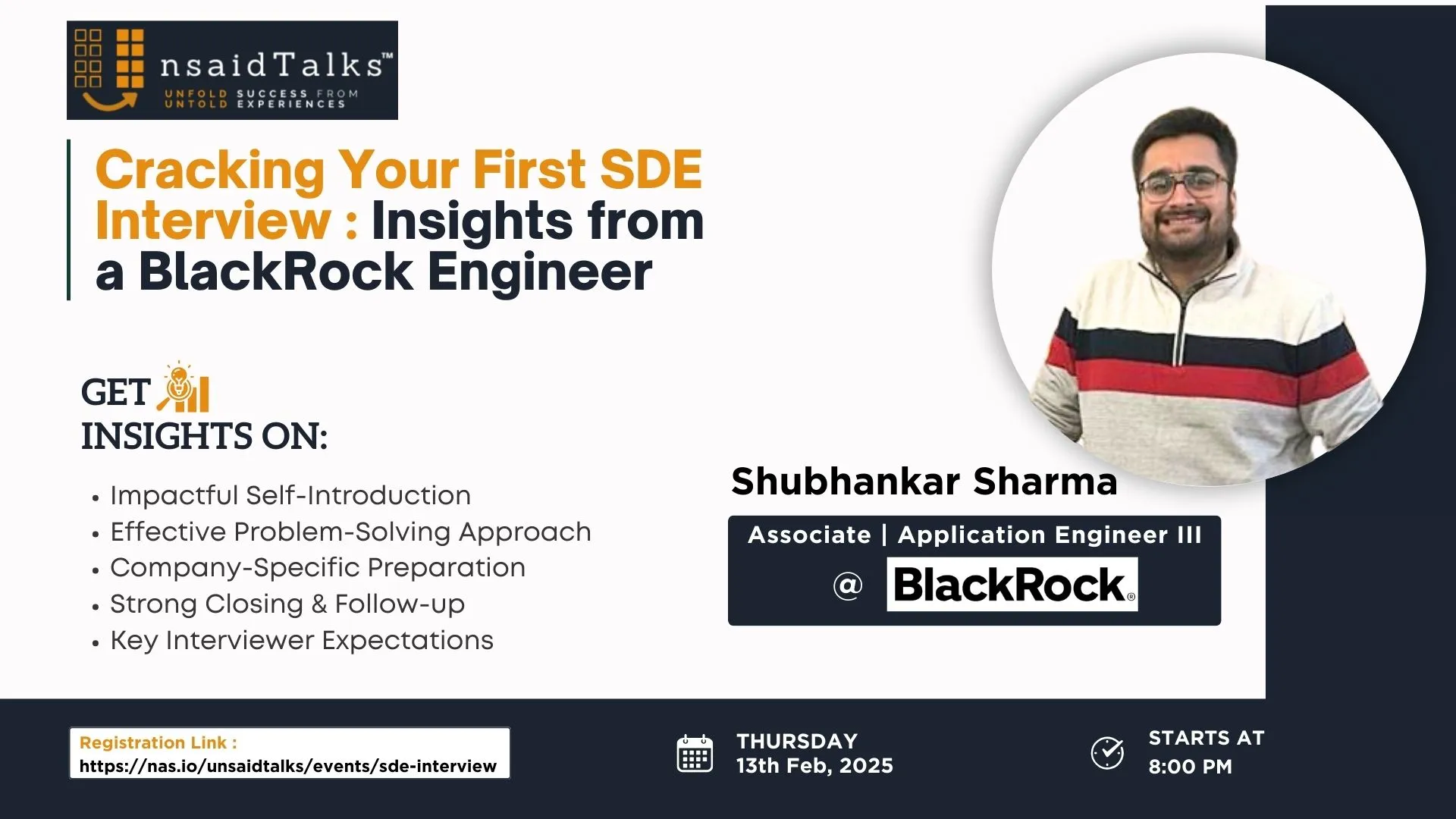 Cracking Your First Sde Interview Insights From A Blackrock Tech Lead