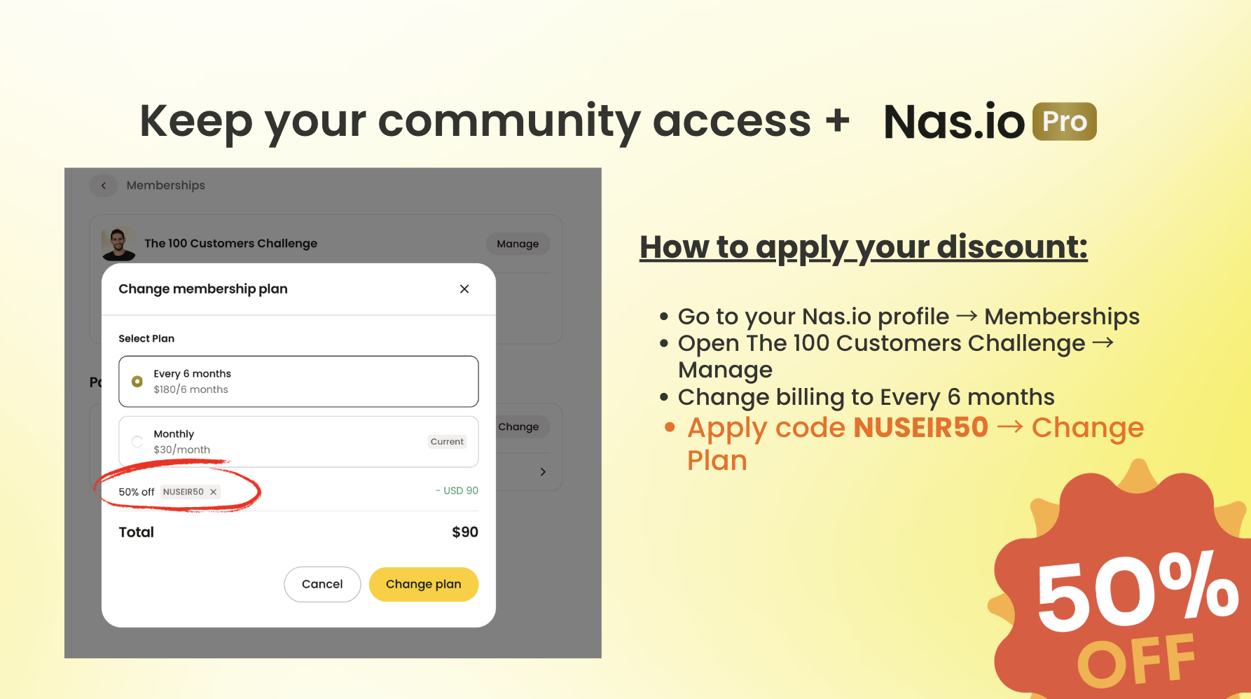 The 100 Customers Challenge (Season 2) | Nas.io Communities