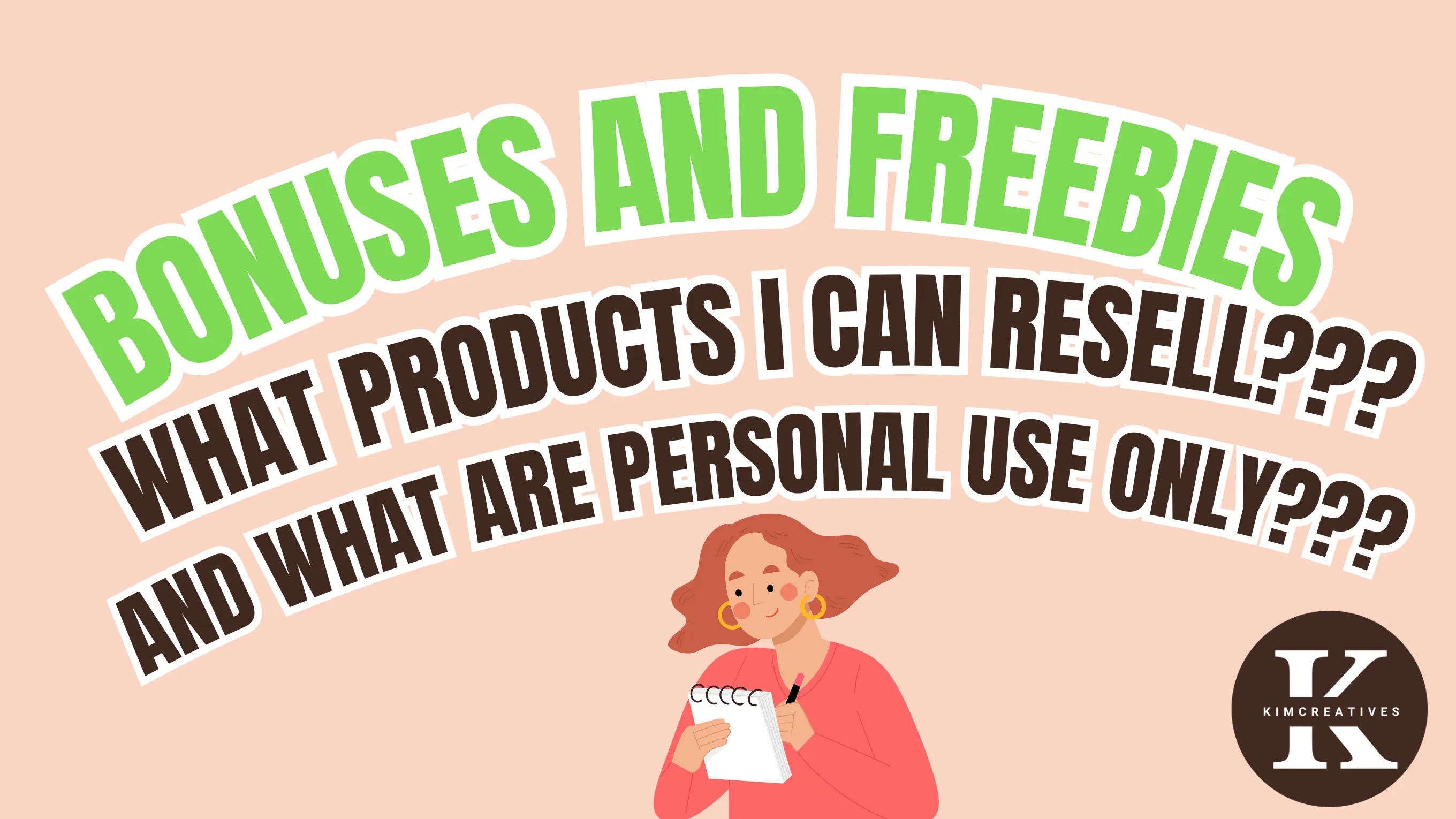 [LESSON 1] BONUSES/FREEBIES/ PRODUCTS YOU CAN RESELL