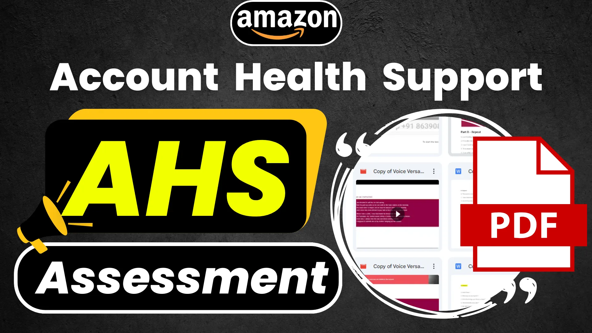 Amazon AHS Specialist Assessment Test Answers | Account Health Support ...