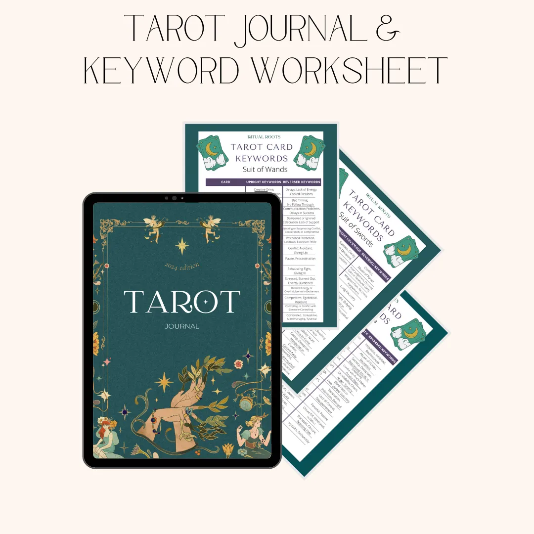 Tarot Journal & Keyword Worksheet