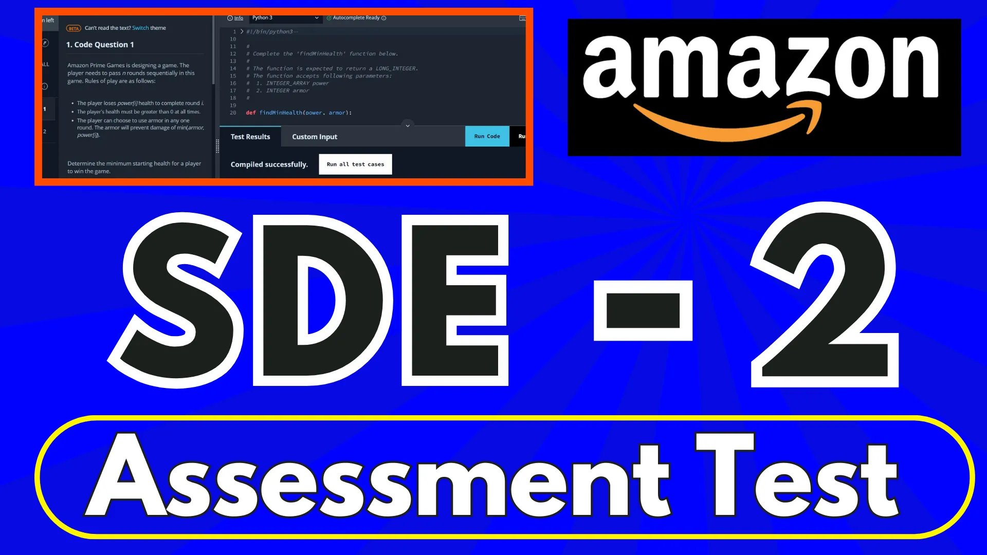 Amazon SDE 2 Interview | Amazon Software Development Engineer Online ...