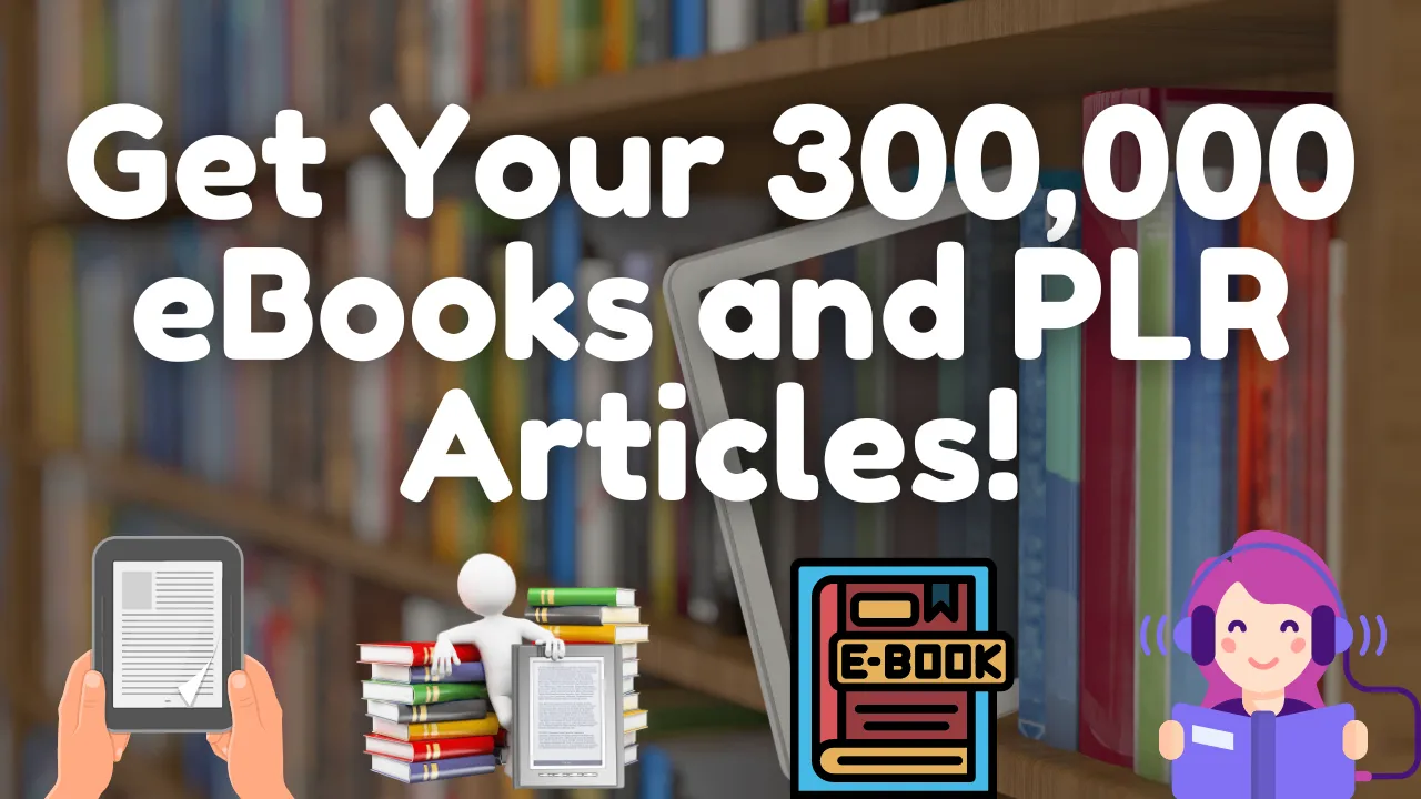 300,000 EBOOKS AND PLR ARTICLES (50% DISCOUNT!) Promo code in the ...