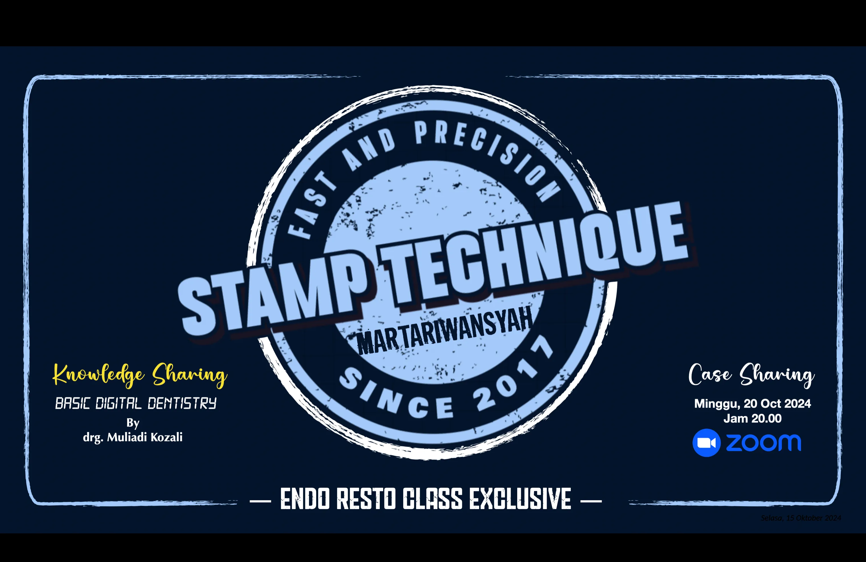 Case Sharing "Stamp Technique : Faster and Precision"
