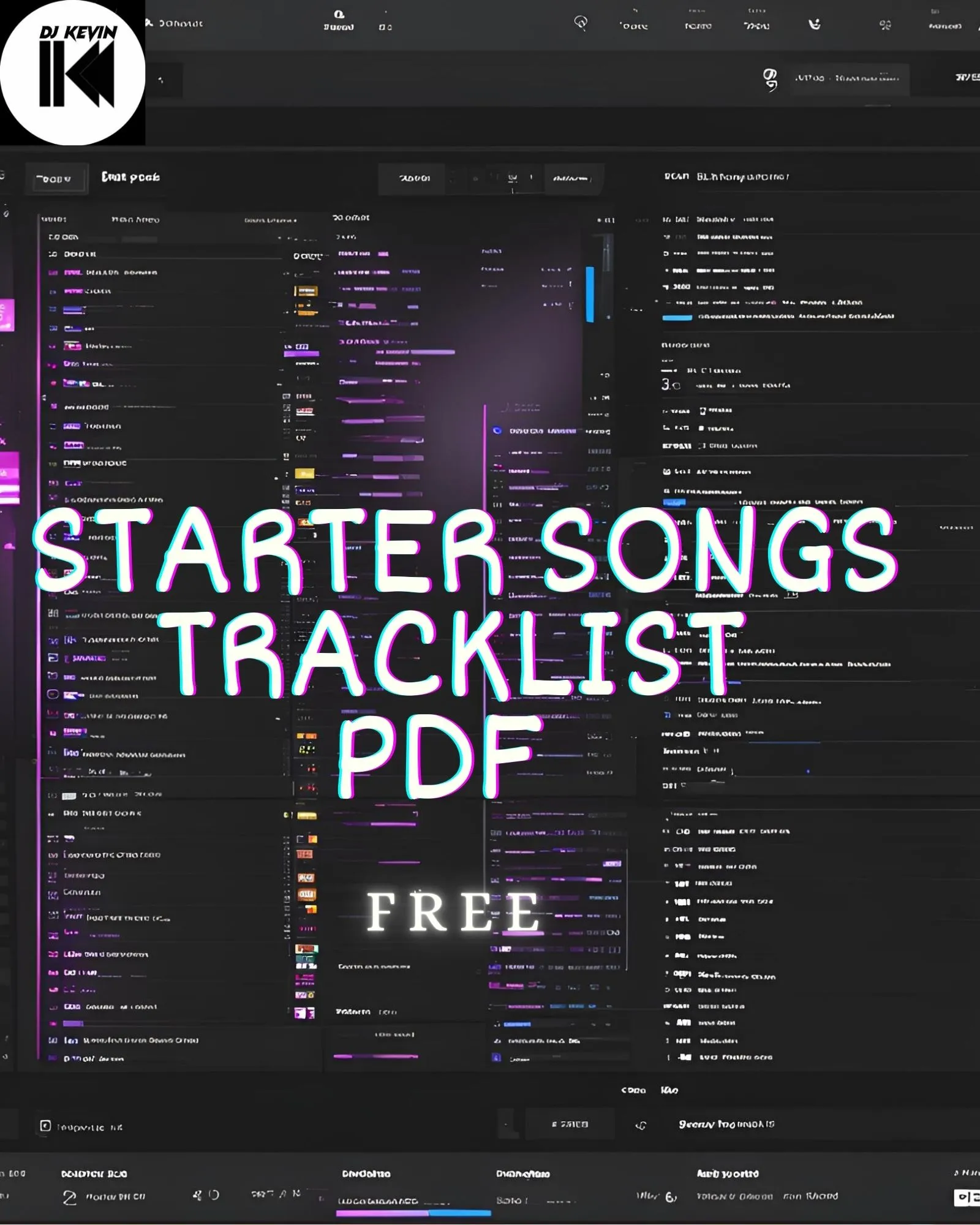 TRACKLIST FOR BEGGINERS DJ