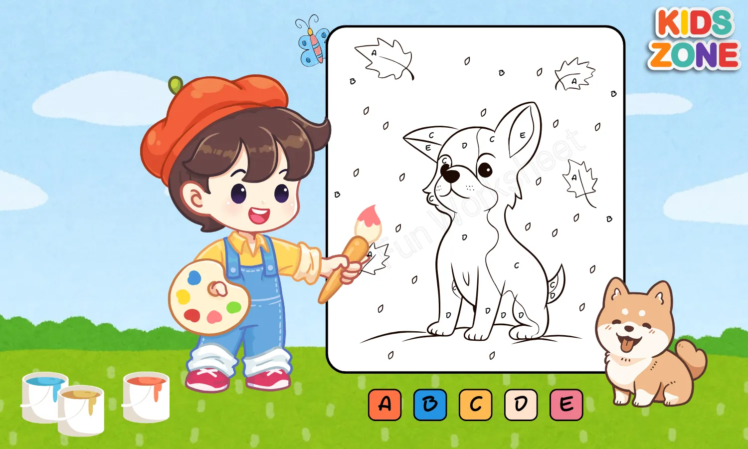 Here’s a fun coloring page for kids! 🎨 #4