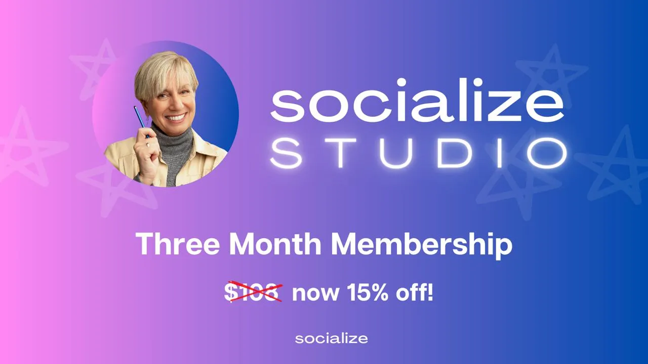 Socialize Studio Membership Gift (3 Months)
