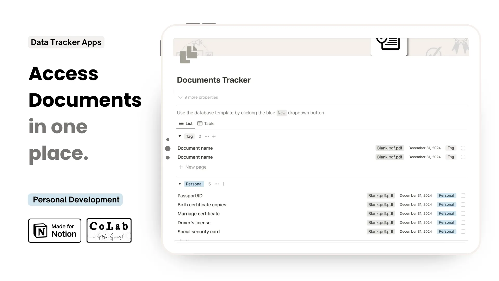 Documents Tracker
