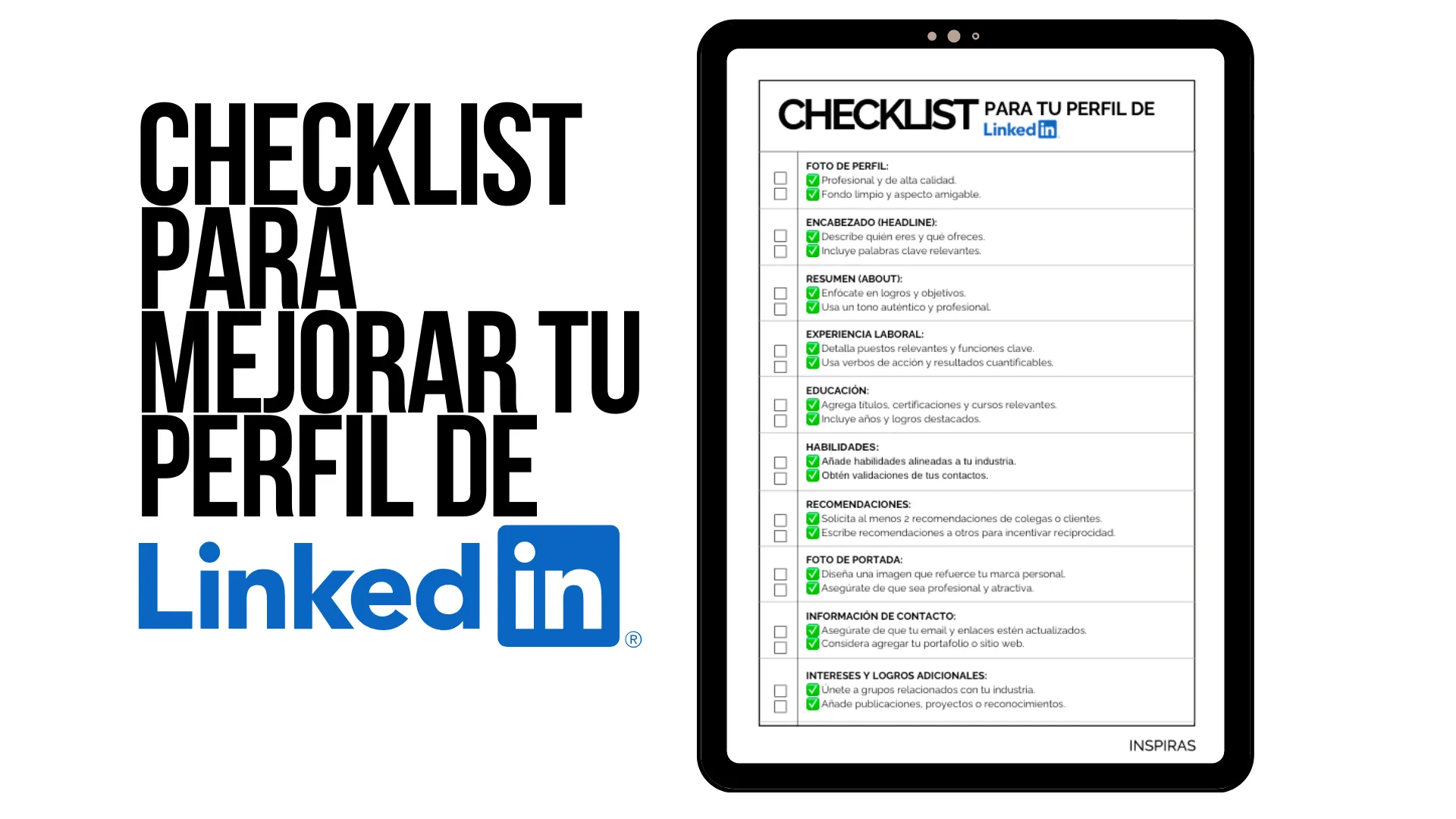 Checklist Perfil de LinkedIn