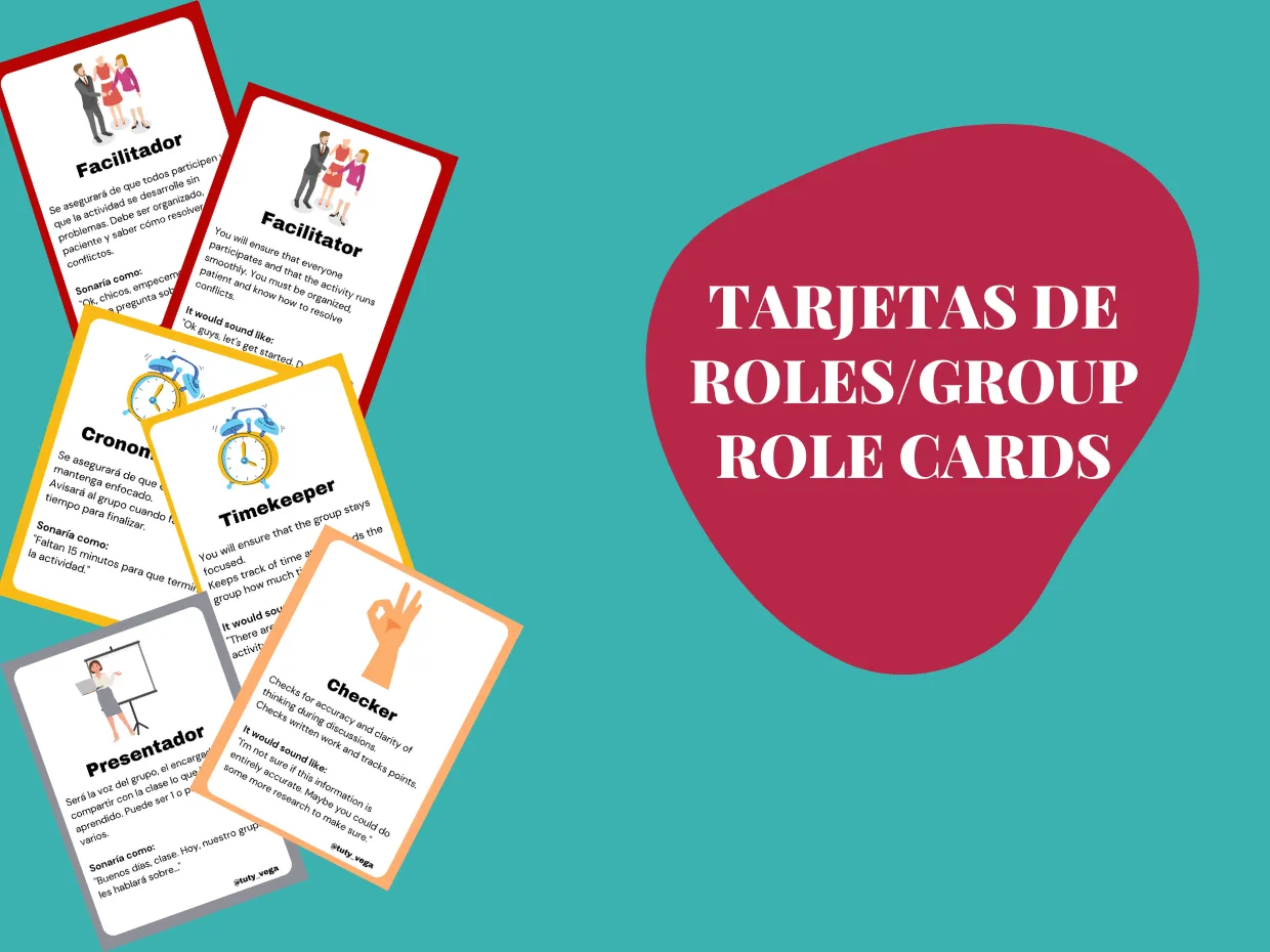 Tarjetas de roles para grupos/Group role cards